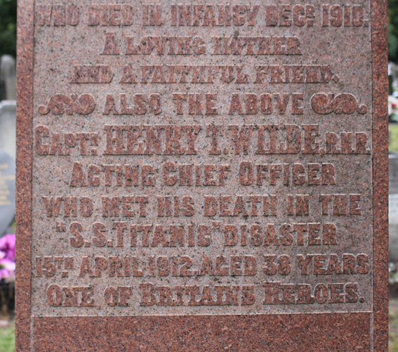 Titanic's Officers - RMS Titanic - Chief Officer Henry Wilde